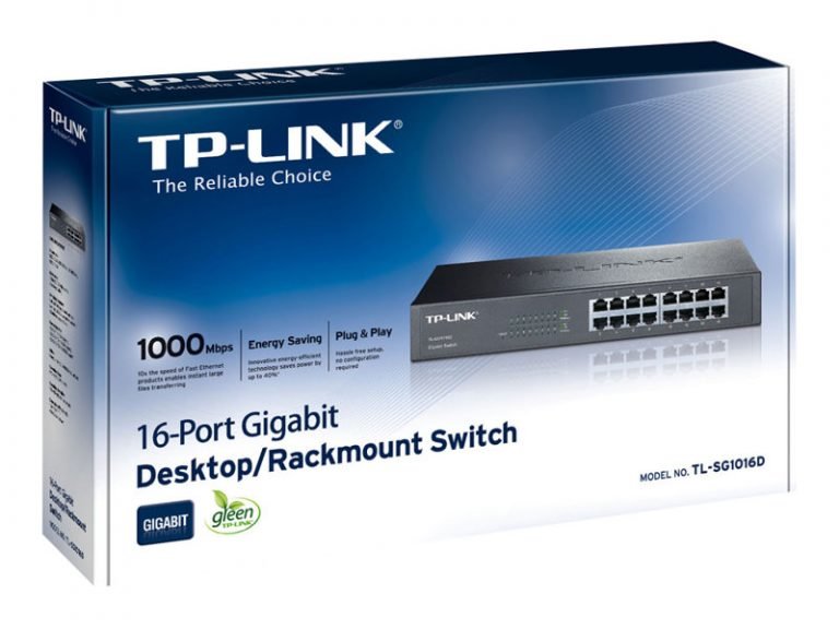 TP-Link TL-SG1016D: TPLink TLSG1016D 16-Port Gigabit Switch - Electro-Colli