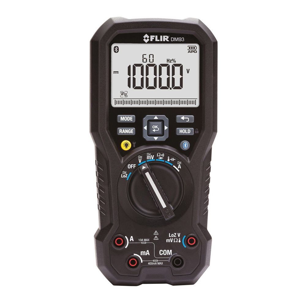 FLIR DM93: DIG. TRMS INDUSTRIE MULTIMETER HOGE RES EN LOG/BT ...