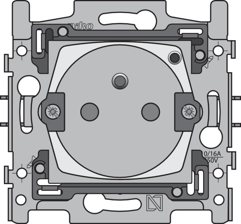Niko 170-33505: Geconnecteerd schakelbaar stopcontact voor Niko Home ...